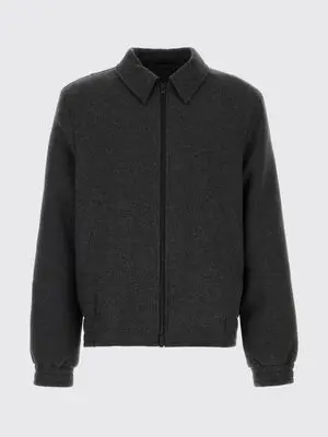 Closed Wool Blend Shirt Jacket With Zip Closure And Elasticated Hem