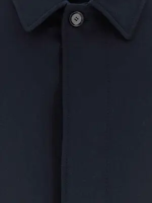 Brioni Single-breasted Knee-length Coat In Cashmere With Concealed Fastening