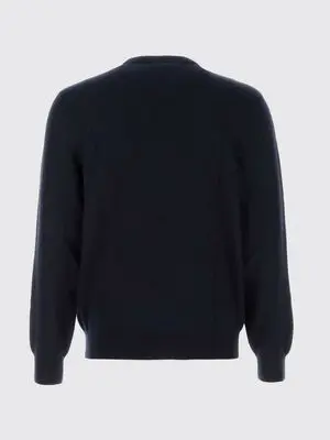 Brioni Crewneck Jumper In Pure Cashmere With Long Sleeves And Ribbed Trims