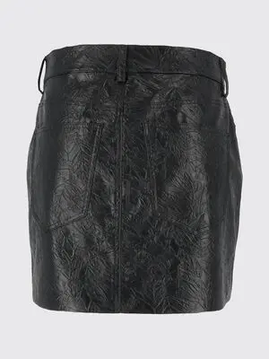 Michael Kors High-waisted Faux Leather Pencil Mini Skirt With Five Pockets