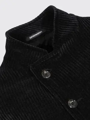 Emporio Armani Asymmetrical Velvet Jacket With High Neck