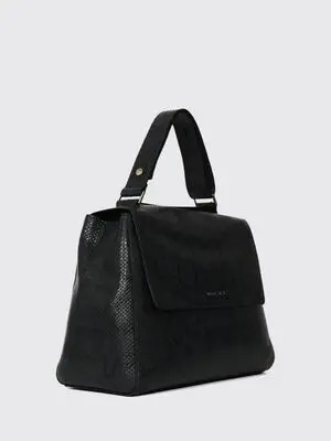 Orciani Medium Sveva Shoulder Bag In Python-print Calfskin