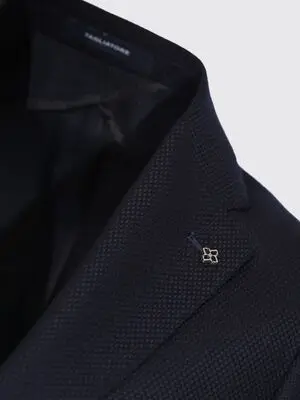 Tagliatore Single-breasted Pure Virgin Wool Blazer With Peak Lapels