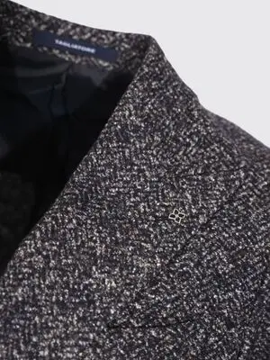 Tagliatore Double-breasted Virgin Wool And Silk Blend Blazer With Peak Lapels