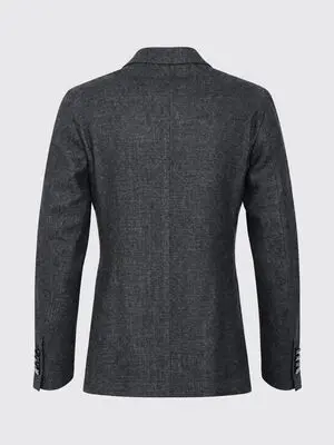 Tagliatore Double-breasted Virgin Wool And Silk Blazer With Peak Lapels