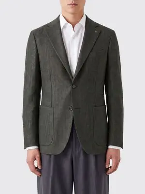 Tagliatore Single-breasted Pure Virgin Wool Blazer With Peak Lapels - Green