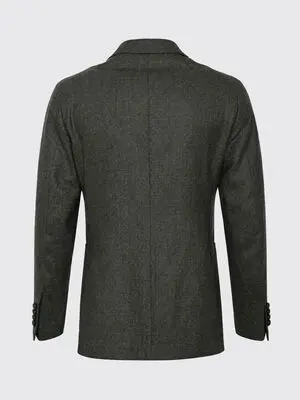 Tagliatore Single-breasted Pure Virgin Wool Blazer With Peak Lapels