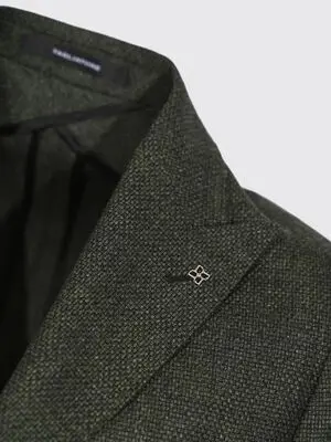 Tagliatore Single-breasted Pure Virgin Wool Blazer With Peak Lapels