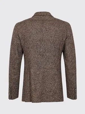 Tagliatore Double-breasted Wool And Silk Blend Blazer With Peak Lapels