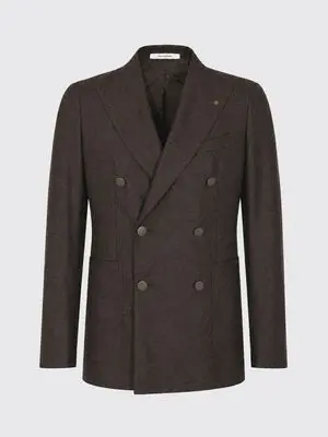 Tagliatore Double-breasted Pure Virgin Wool Blazer With Peak Lapels