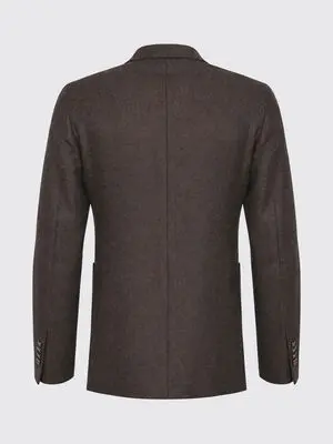 Tagliatore Double-breasted Pure Virgin Wool Blazer With Peak Lapels