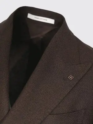 Tagliatore Double-breasted Pure Virgin Wool Blazer With Peak Lapels