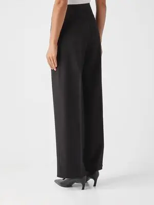 MEIMEIJ High-waisted Wide-leg Palazzo Trousers In Crêpe