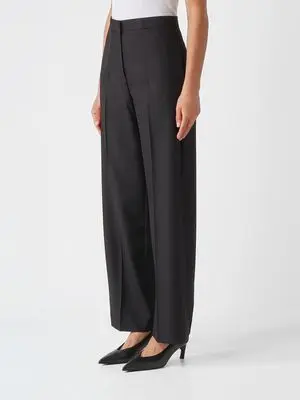 MEIMEIJ High-waisted Wide-leg Palazzo Trousers In Crêpe