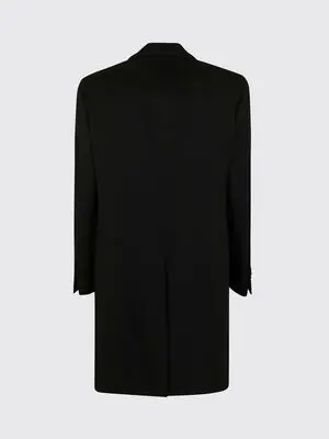 LARDINI Single-breasted Long Coat In Wool And Cashmere Blend