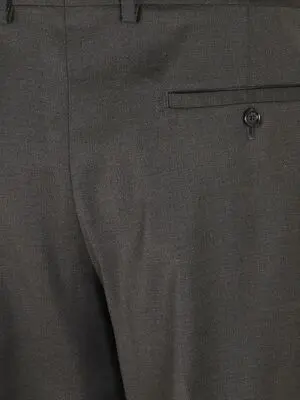 LARDINI Mid-rise Slim Fit Tailored Trousers In Virgin Wool