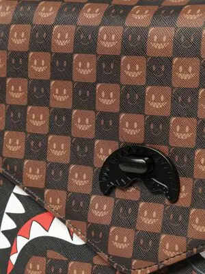 SPRAYGROUND Sharks In Paris Pvc Mini Crossbody Bag With Sliding Metal Chain