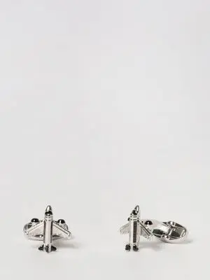 Paul Smith Crystal-embellished Metal Cufflinks With Engraved Logo