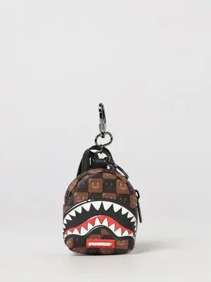 SPRAYGROUND Chequered Coated Cotton Keychain With Embroidered Logo And Snap Hook