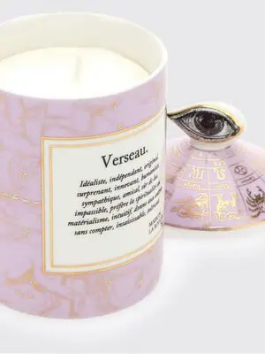 MAISON LA BOUGIE Large Baroque Pattern Ceramic Candle With Lid - Natural