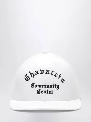 WILLY CHAVARRIA Baseball Cap With Embroidered Logo And Slogan Print - White