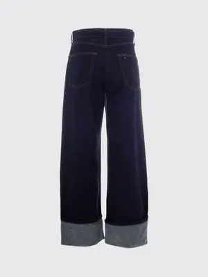 Liu Jo High-waisted Flared Jeans In Cotton Denim With Turn-up Cuffs