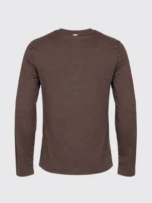 Herno Long-sleeved T-shirt In Pure Wool With Crew Neck - Dark