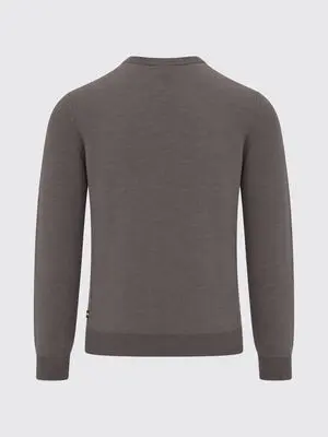 K-WAY Wool, Silk And Cashmere Blend Crewneck Jumper - Brown