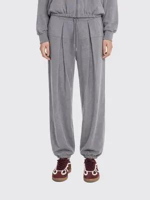 Sportmax Straight-leg Cotton-blend Jogging Trousers - Grey