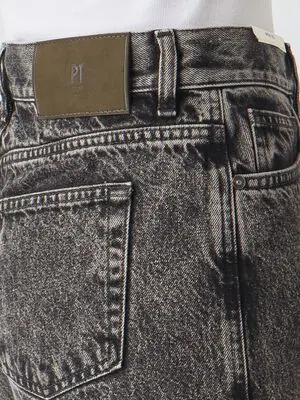 PT TORINO Mid-rise Wide-leg Cotton Denim Jeans