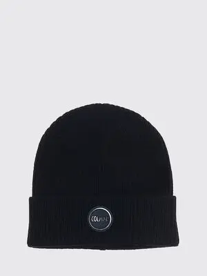 COLMAR 100% Virgin Wool Beanie With Cuff And Logo Patch - Navy