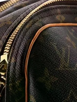 LOUIS VUITTON Alize Bag Monogram Canvas 2 Poches Travel Bag