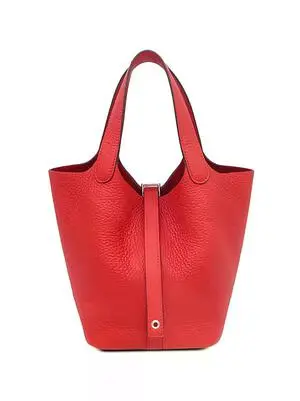 Hermès 2025 Clemence Picotin Lock 18 Handbag - Red