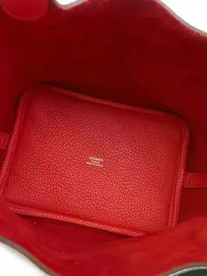 Hermès 2025 Clemence Picotin Lock 18 Handbag - Red