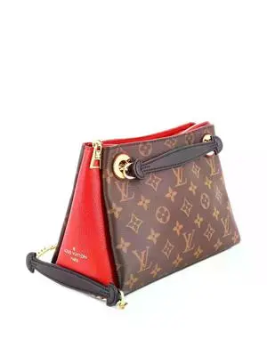 LOUIS VUITTON Surene Handbag Monogram Canvas With Leather Bb Shoulder Bag - Red