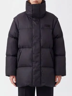 MAISON MARGIELA Quilted Long Puffer Coat With Removable Sleeves And Funnel Neck