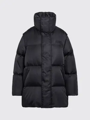 MAISON MARGIELA Quilted Long Puffer Coat With Removable Sleeves And Funnel Neck