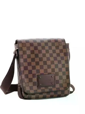 LOUIS VUITTON Brooklyn Handbag Damier Pm Crossbody Bag - Brown