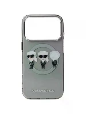 Karl Lagerfeld Ikon Trio Iphone 17 Pro Case - Grey