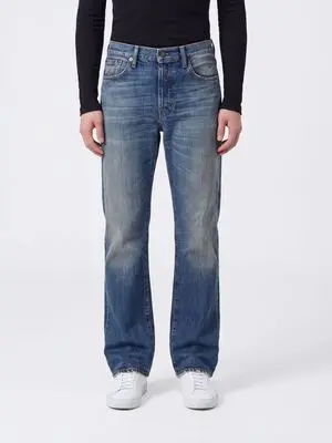 Acne Studios Mid-rise Straight Fit Jeans In Organic Cotton Denim