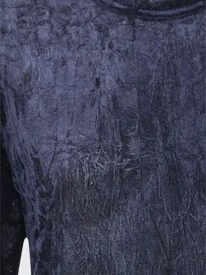 Comme Des Garçons Long-sleeved Velvet Crewneck T-shirt