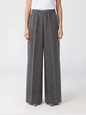 Fabiana Filippi High-waisted Wool Blend Palazzo Trousers - Grey