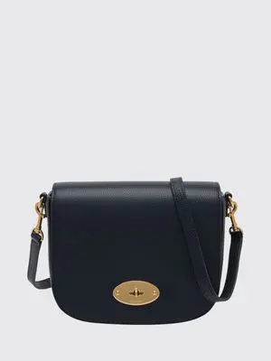 Mulberry Mini Bayswater Top Handle Bag In Full-grain Leather With Shoulder Strap - Blue