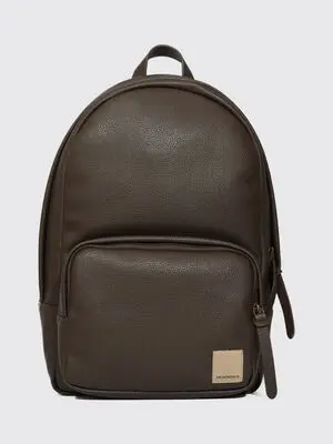 Emporio Armani Backpack In Recycled Materials With Adjustable Straps