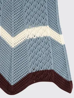 La DoubleJ Zig Zag Pattern Off-the-shoulder Crochet Cotton Top