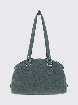 DIESEL® 1dr Dome Monogram Denim Shoulder Bag With Oval D Logo - Blue