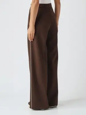 Max Mara High-waisted Pleated Viscose-blend Palazzo Trousers