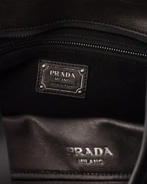 Prada Route Leather Tote Bag