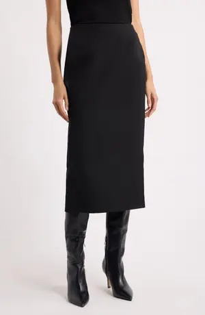 BOSS Rentia Midi Skirt - Black