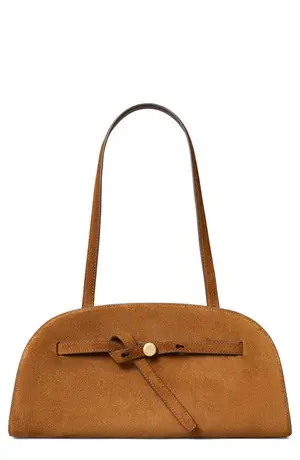 Tory Burch Romy Suede East West Bauletto - Caramel